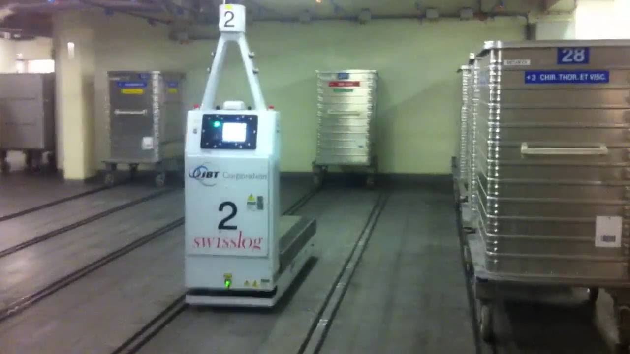 Automatic robot Guided Vehicles ,Véhicule autoguidé (AVG) - YouTube