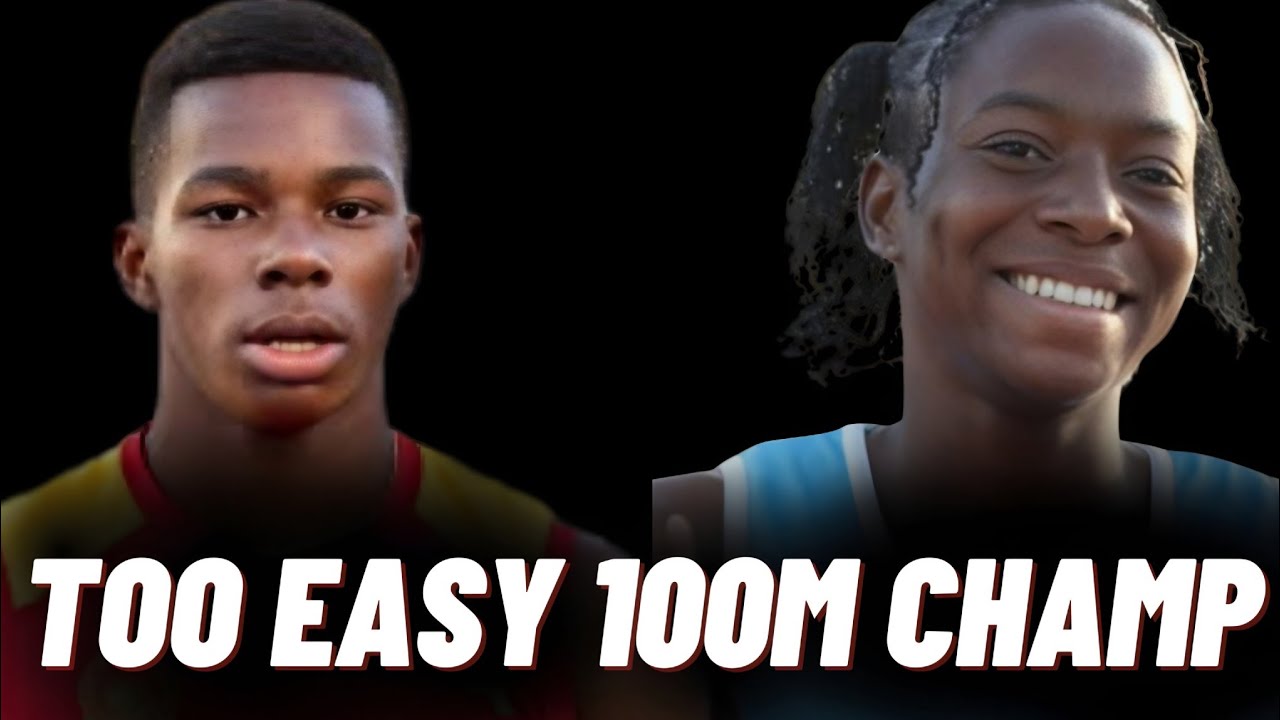 Gary Card & Sabrina Dockery Stands Tall At Carifta Trials - YouTube