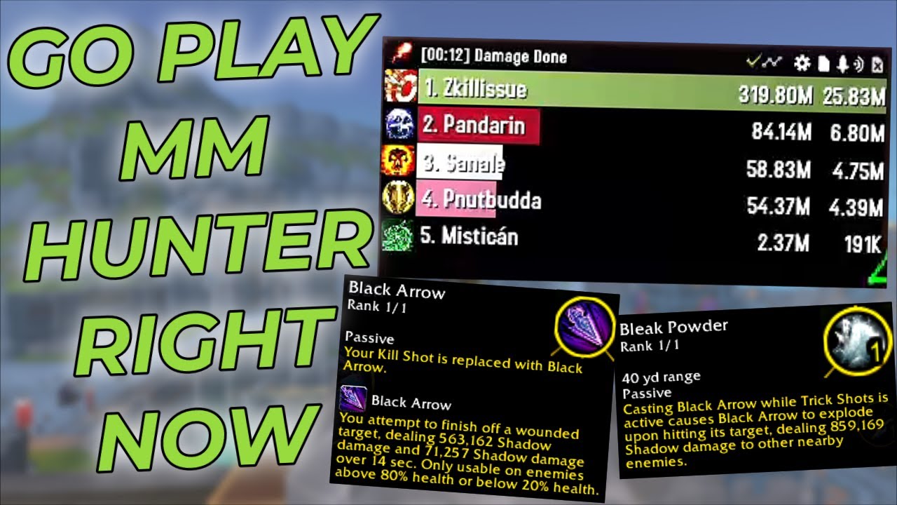 GO PLAY MM HUNTER RIGHT NOW! | Dark Ranger Damage Guide! - YouTube