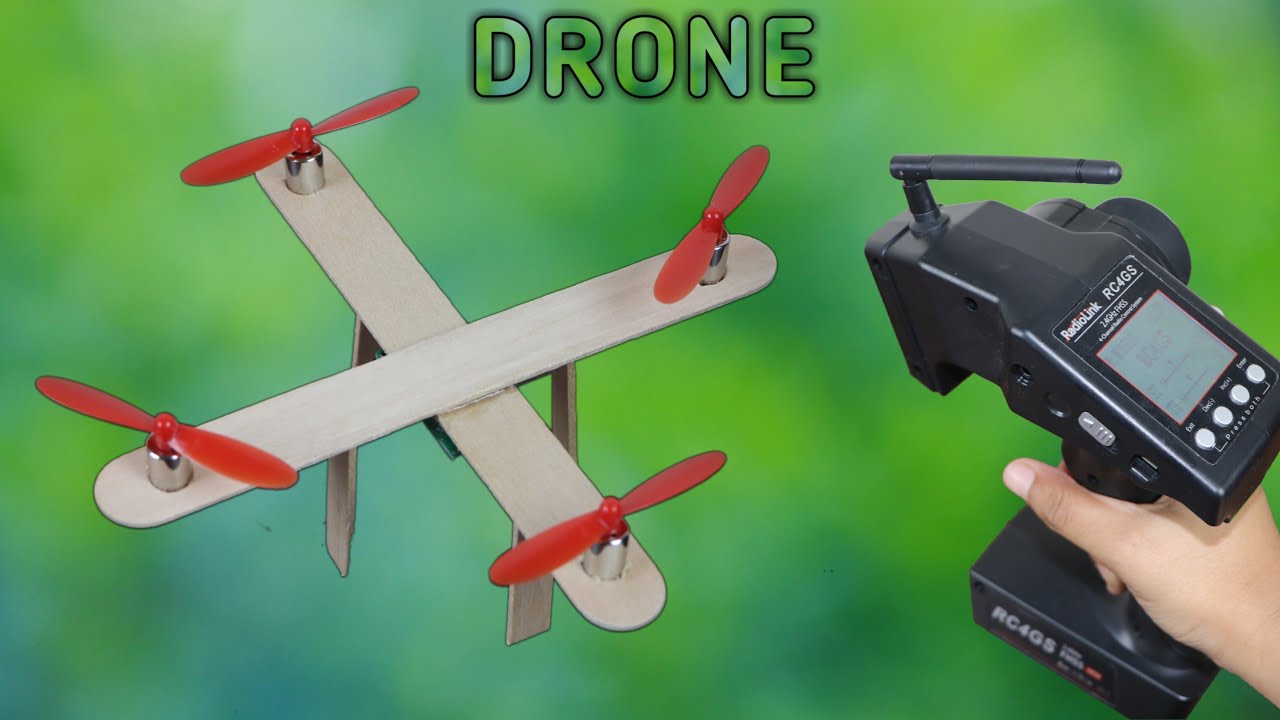 DIY Mini Drone Using Popsicle Sticks | JLCPCB - YouTube