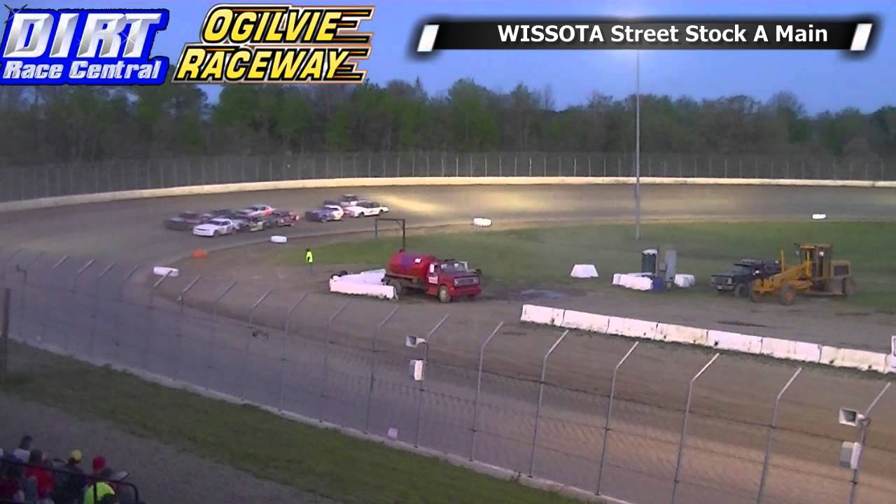 Ogilvie Raceway 5 24 14 WISSOTA Street Stock Races - YouTube