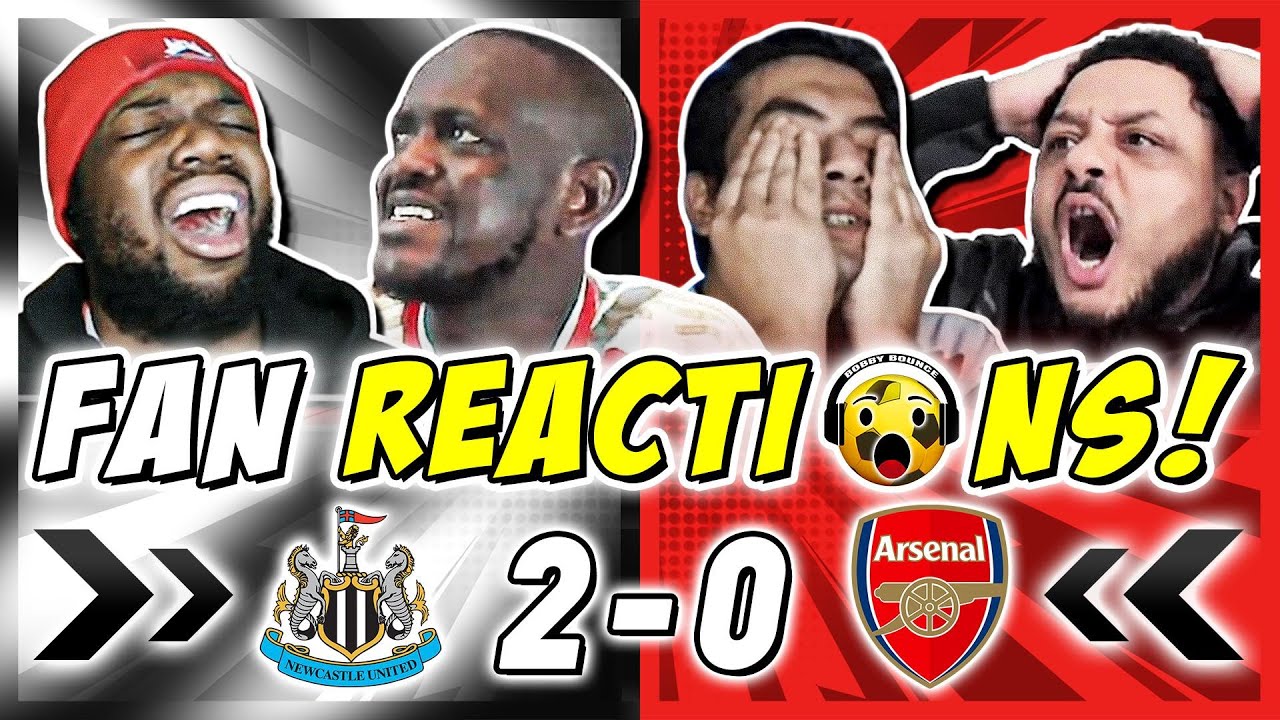 ARSENAL FANS ANGRY 😤 REACTION TO NEWCASTLE 2-0 ARSENAL | CARABAO CUP ...