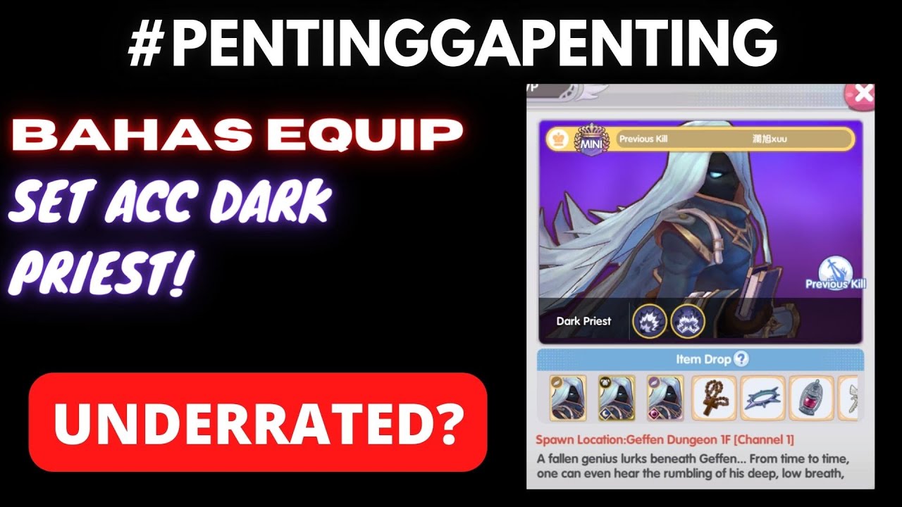 #pentinggapenting Equip PVP set dari Dark Priest? Underrated ...