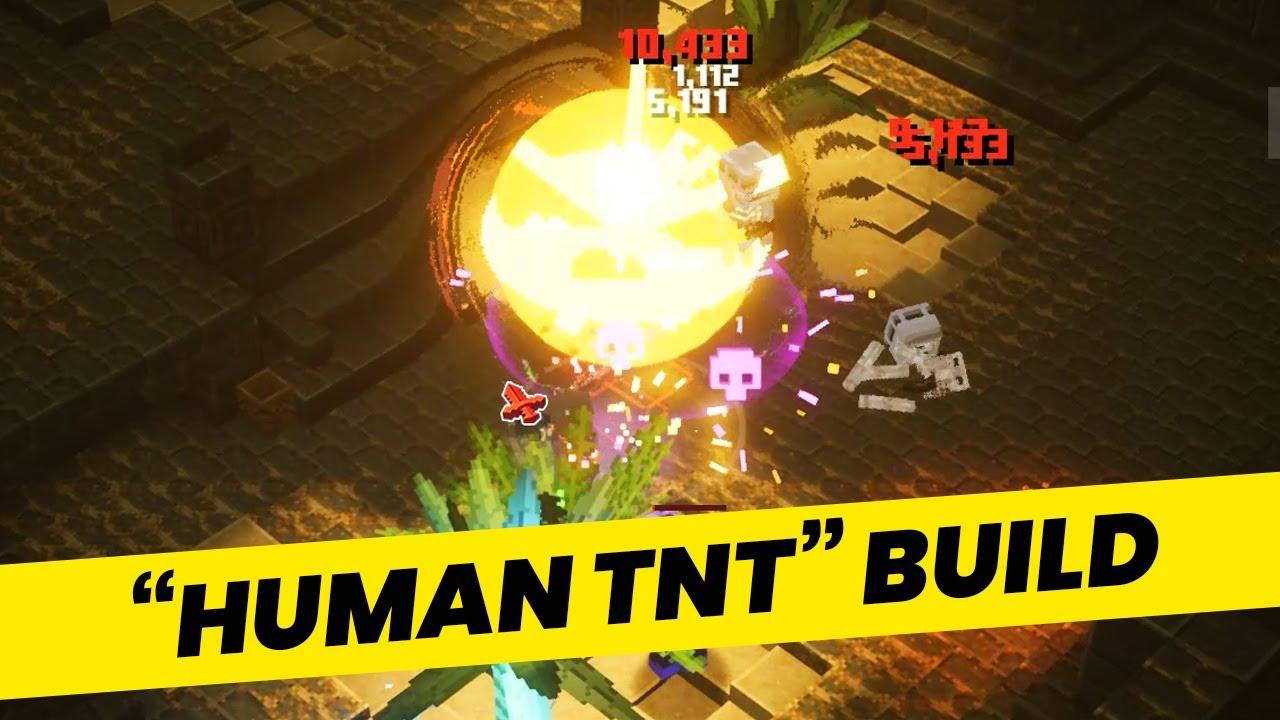 "HUMAN TNT" Build - Best Battlestaff of Terror Enchantments | Minecraft ...