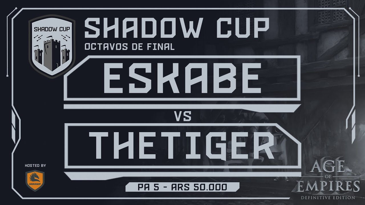 ESKABE vs THETIGER - 8VOS DE FINAL - SHADOW CUP | AOE 2 DE - YouTube
