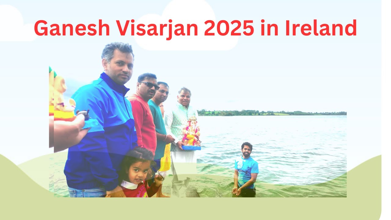 Ganesh Visarjan 2025 in Ireland | Farewell Procession & Rituals - YouTube