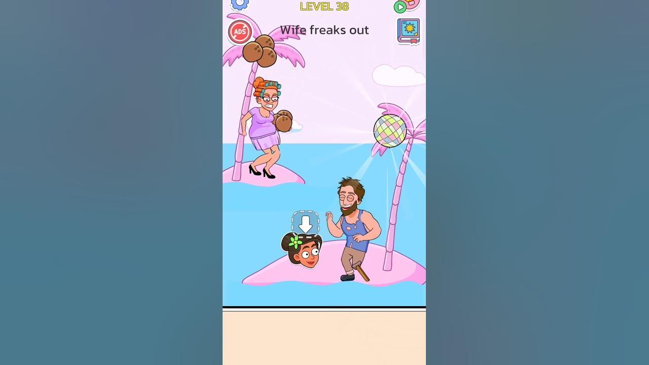 Wife freaks out, Happy ending games - YouTube