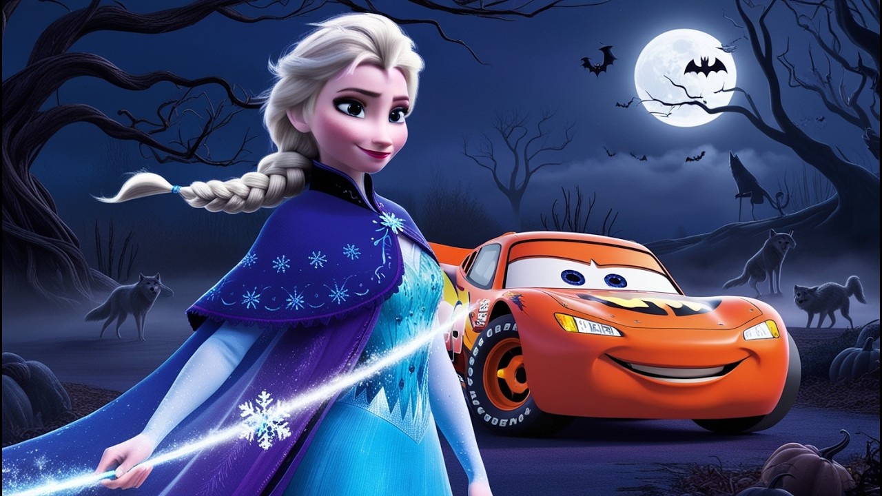 Spooky Night Rescue 👻🚗 ️ | Lightning McQueen & Elsa Save the Lost Ghost ...