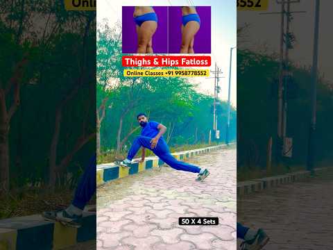Thighs & Hips Fatloss exercise / Belly Fatloss Exercise / #exercise #weightloss #shorts #trending