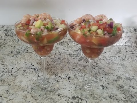 Coctel de camaron y pulpo, refrescante y delicioso!!!! - YouTube