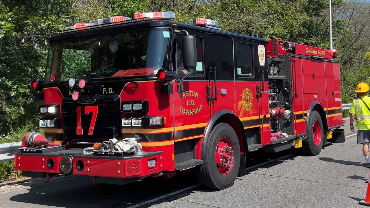 Aston Township Fire Department Tac 17 Responding - YouTube
