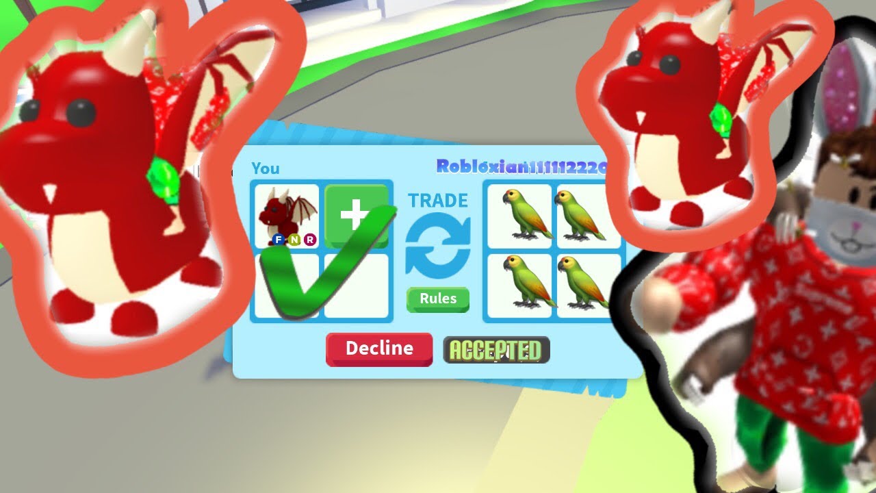 What will people trade for my neon flyable dragon?? Roblox | Adopt me ...