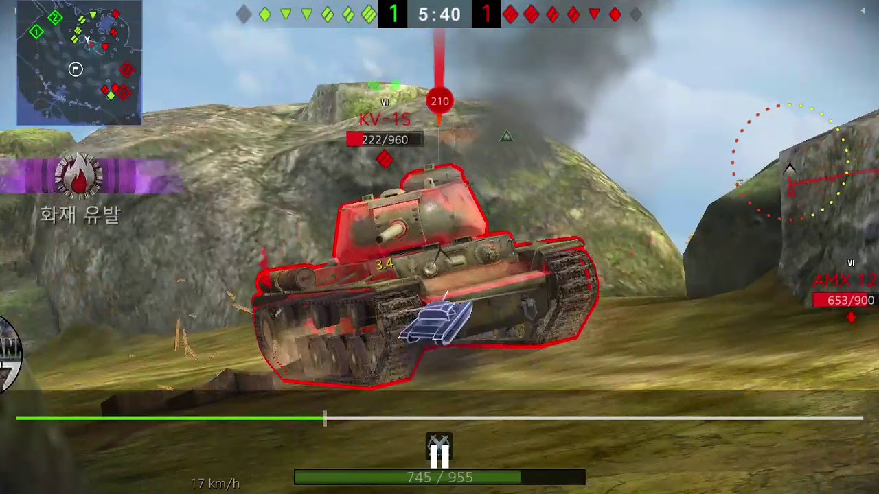 World of Tanks Blitz 블리츠 6티 중국 WZ-131G FT 구축전차 - YouTube