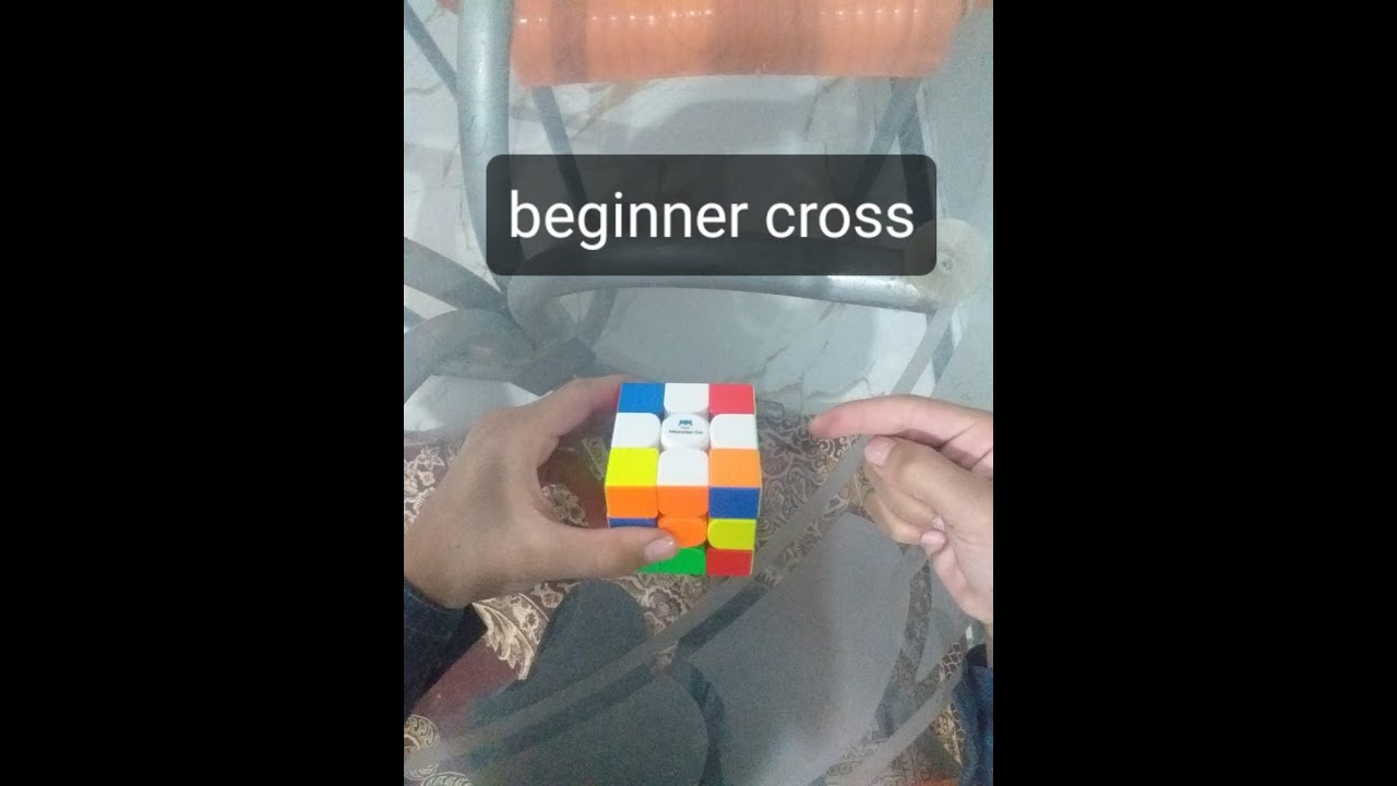 How to solve beginner cross Rubik's cube - YouTube