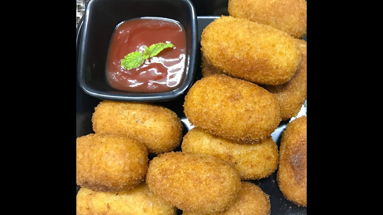 Crispy Potato Nuggets | Cheesy Potato Nuggets | Kids Snack Recipe - YouTube