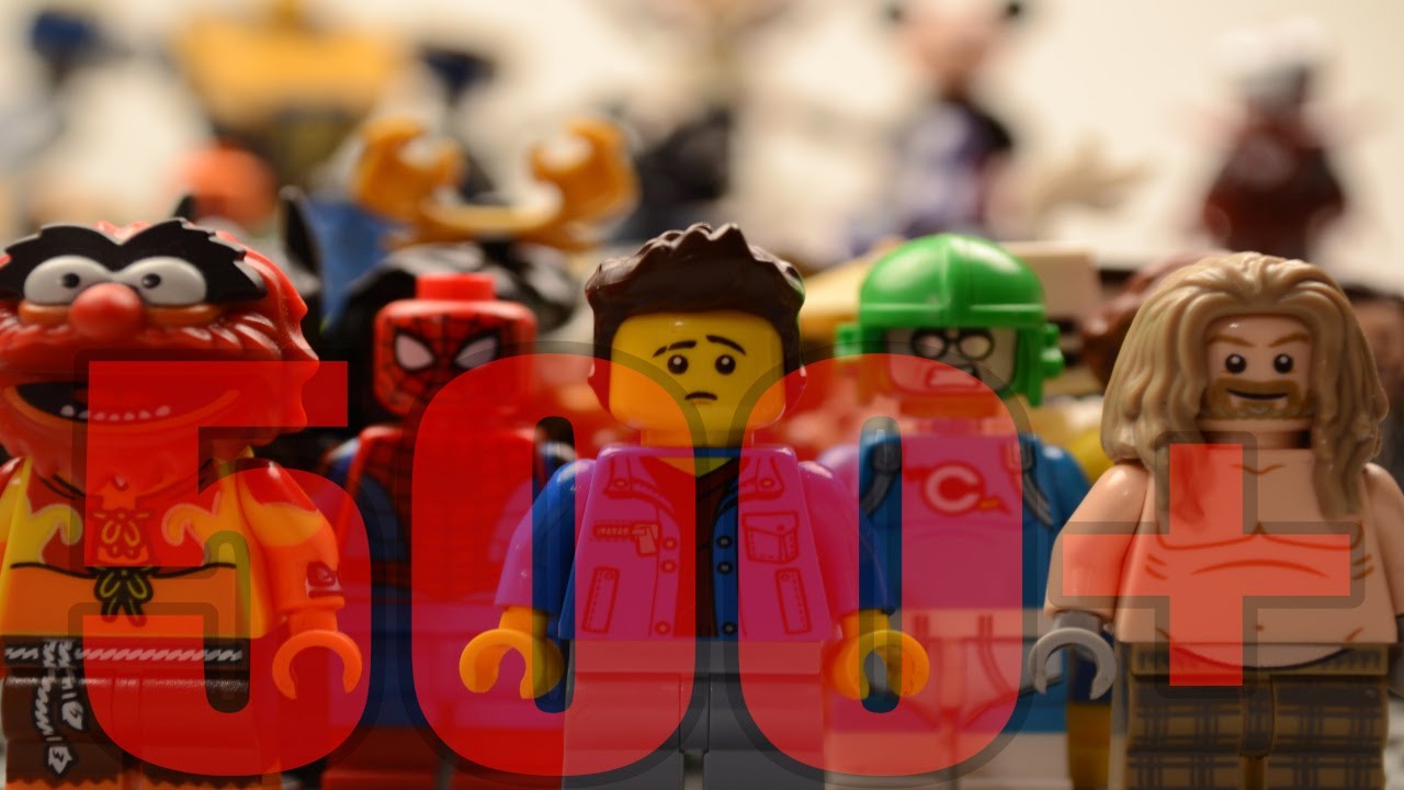 500+ Lego Minifigures in 60 seconds | Lego Stop Motion (FLASHING IMAGES ...