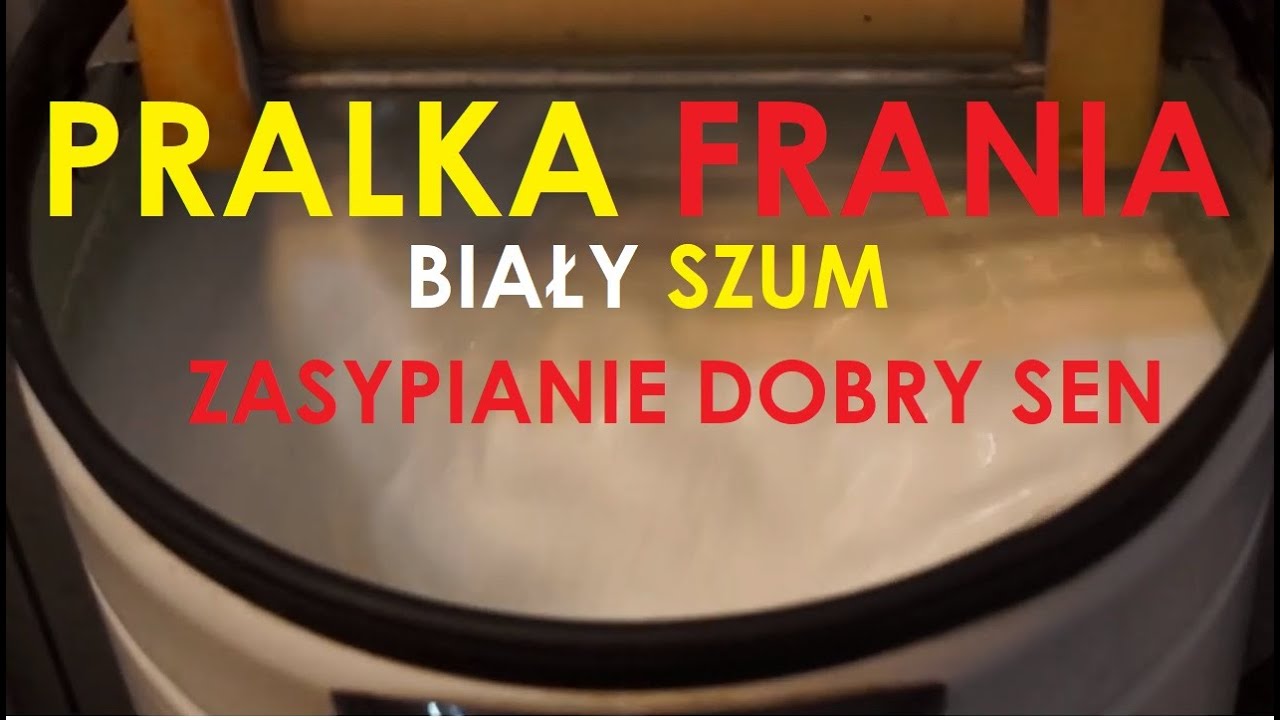 Pralka Frania Biały Szum Światowid pranie 8 h Wash-in DOBRY SEN # ...