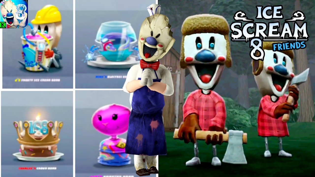 Ice Scream 8 All Rewards - YouTube