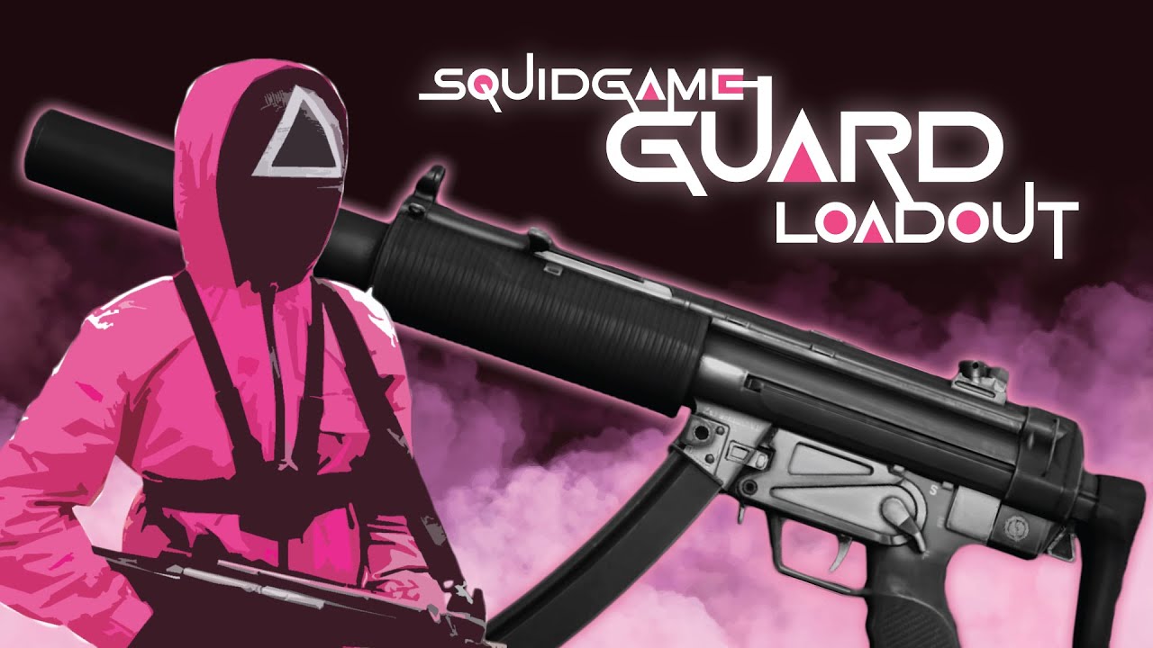 Squid Game Guard Costume With Gun at Callum Grenda blog