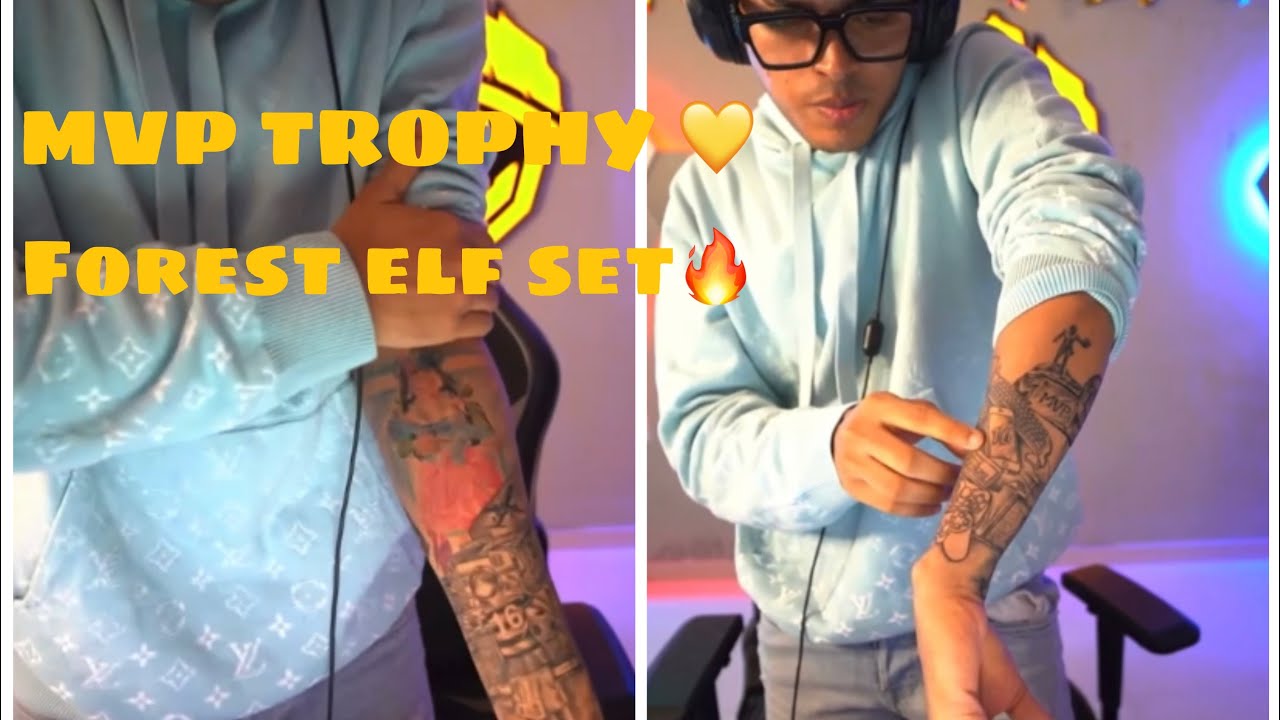 Jonathan tattoo reveal 🔥|| MVP trophy💛||Forest elf set || - YouTube