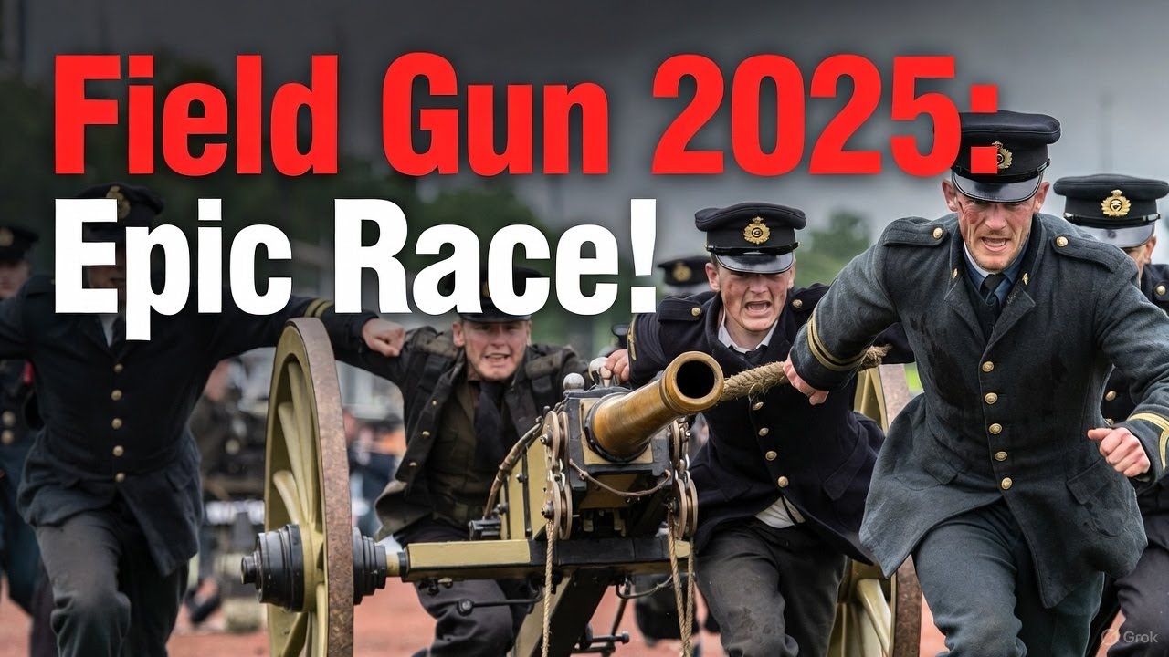 Epic Royal Navy Field Gun Competition - Intense Runs, Teamwork ...