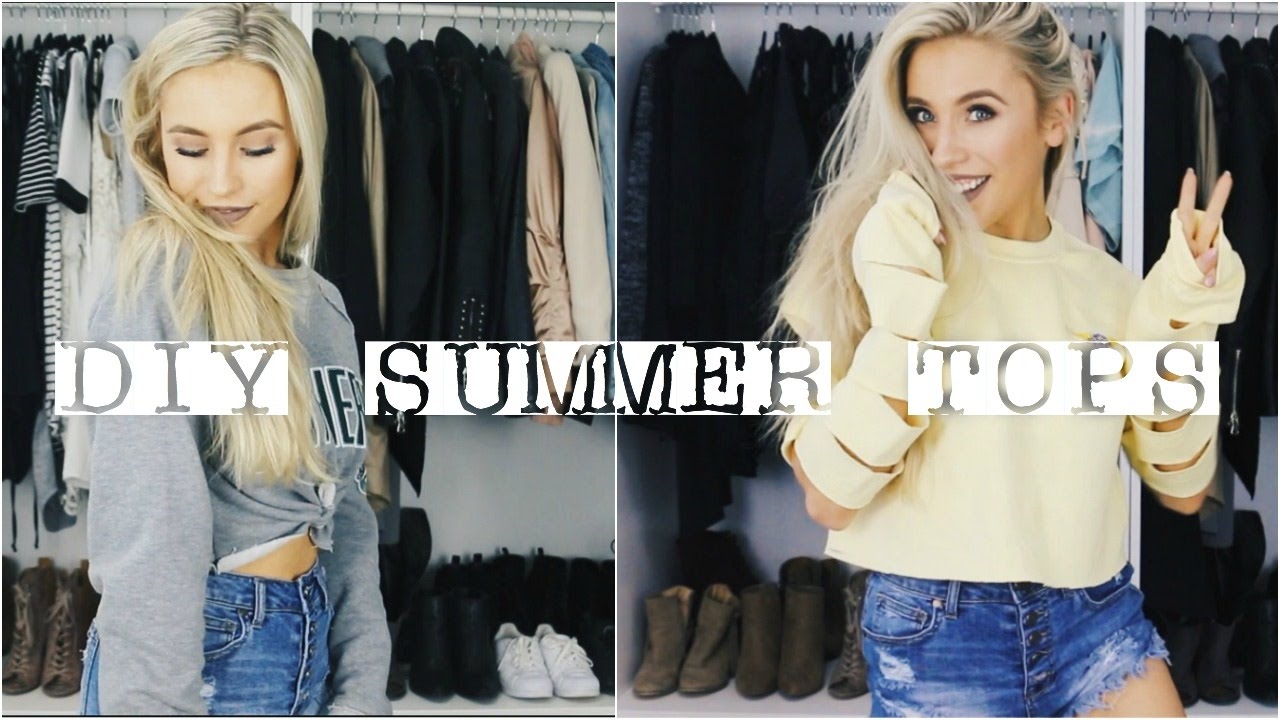 10 DIY Tops for Summer - YouTube
