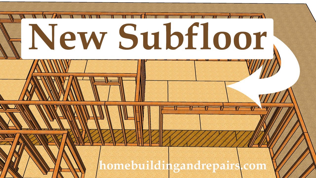 Basic Instructions For Adding New Subflooring Over Old Worn Out ...