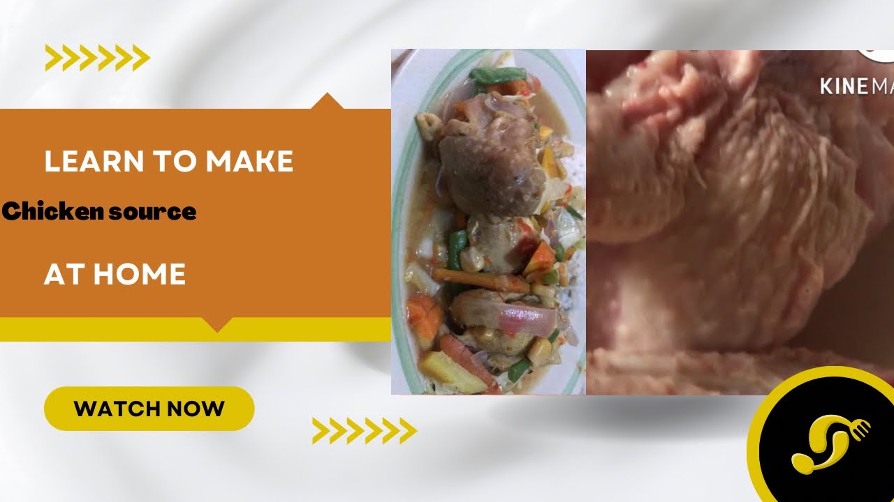How to make a simple chicken source - YouTube