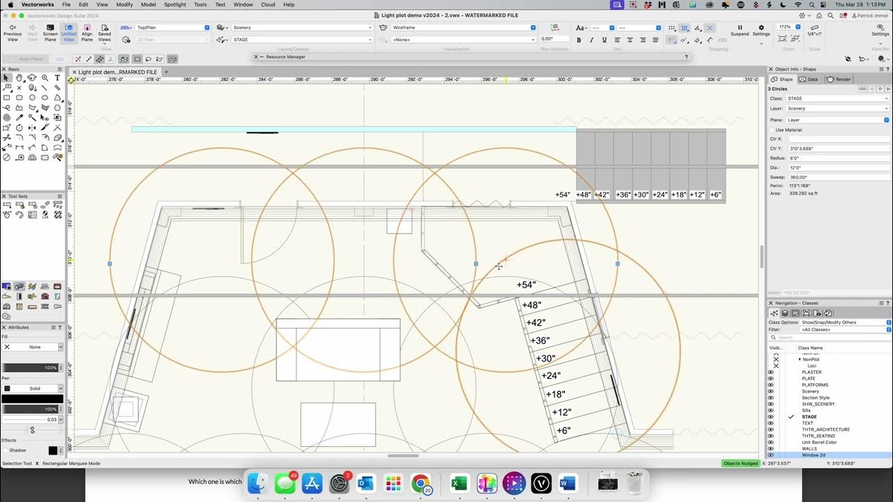 Creating a SIMPLE light plot in Vectorworks Spotlight 2024 - Focus Points - YouTube