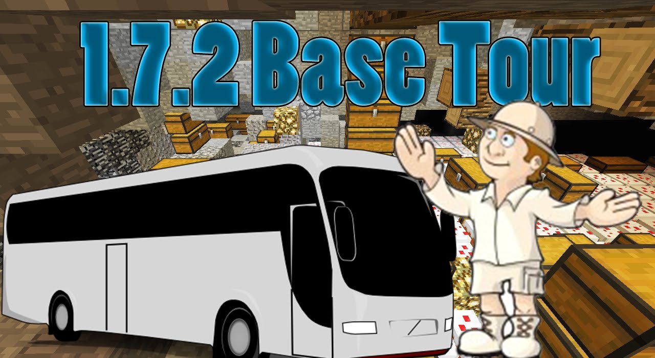 Minecraft 1.7.2 Unraidable OP Base Tour! - YouTube