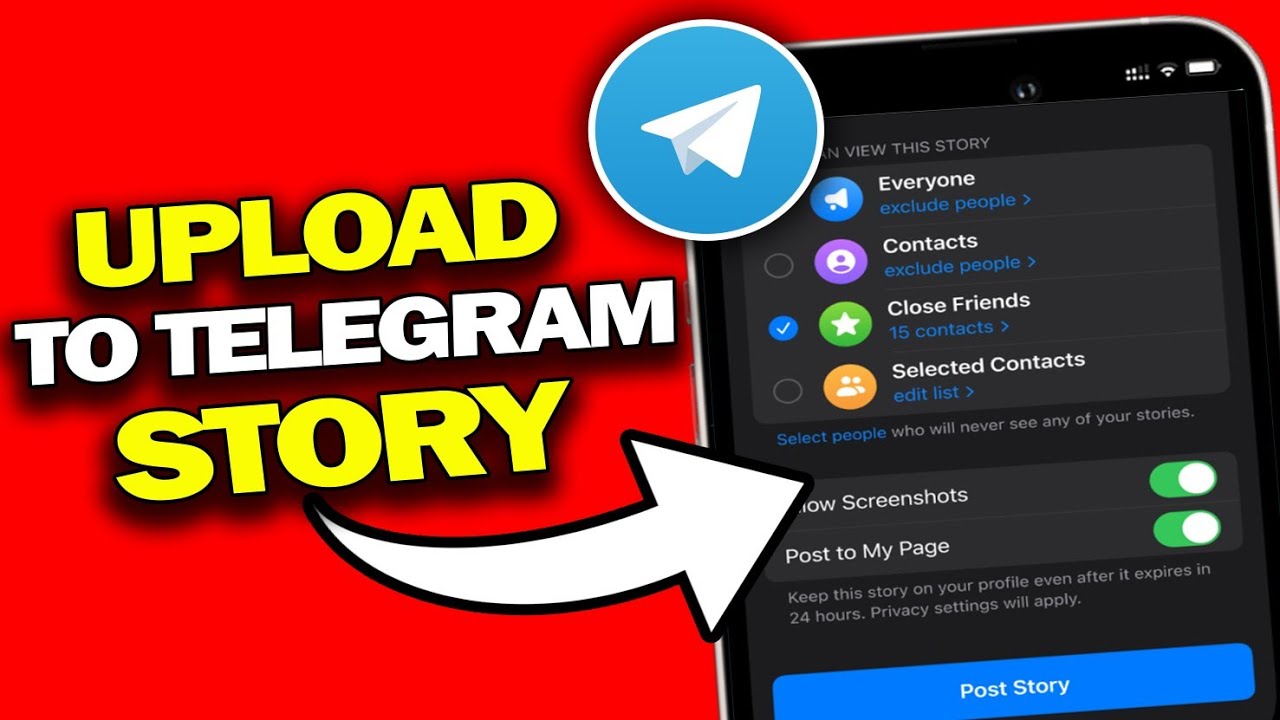 How To Upload Story On Telegram - YouTube