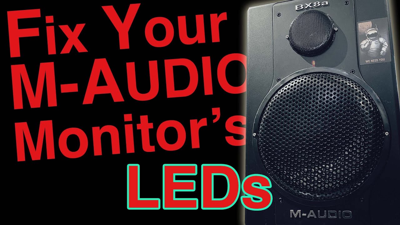 Fix Your M Audio Reference Monitor LEDs - YouTube