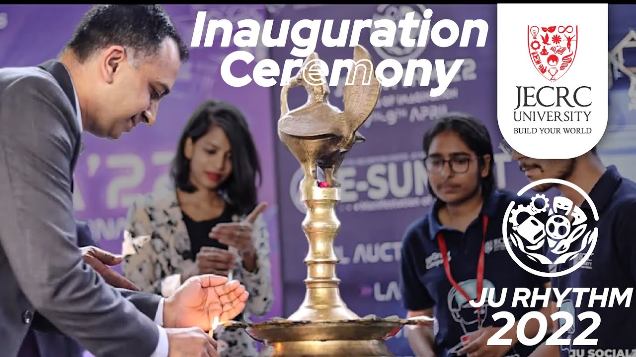 Inauguration Ceremony JU Rhythm | JECRC University | Rhythm'22 - YouTube