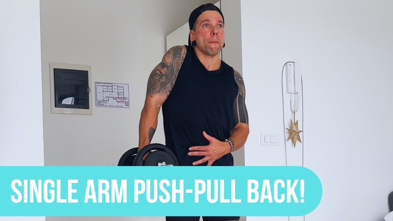 Single Arm Push-Pull Upper Back Workout At-Home - YouTube