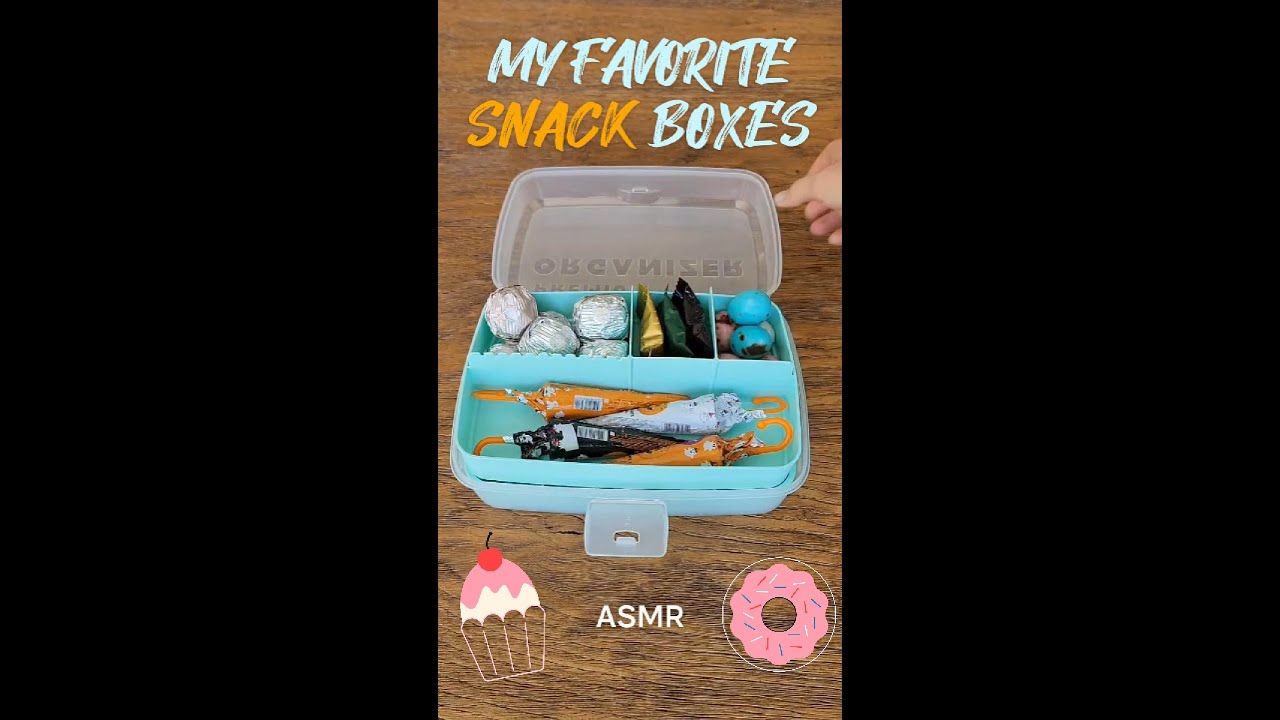 ASMR My Favorite Snack Box #favorite #snack #candy #chocolate #food # ...