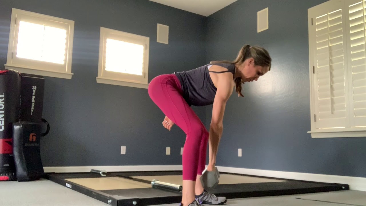 RDL to single arm rotation row - YouTube