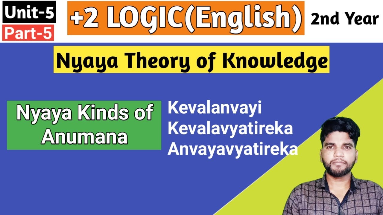 Nyaya Kinds of Anumana,Kevalanvayi,Anvayavyatireka, Logic unit 5 - YouTube