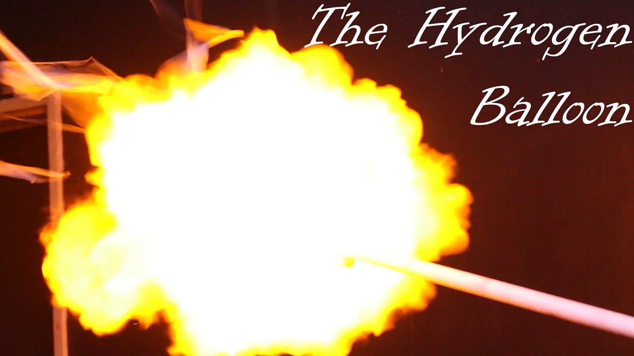 Exploding a Hydrogen/Oxygen Balloon - Sincy Science - YouTube