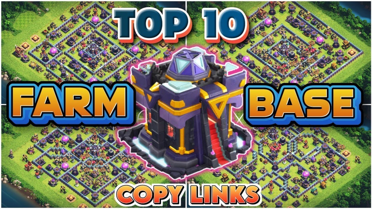 TOP-10 TH15 FARM BASE WITH LINK + REPLAY || TH15 FARM BASE ANTI LOOT ...