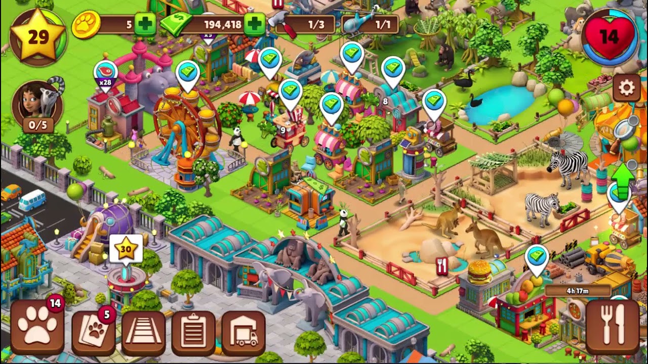 Zoo Life:Animal Park Game# 21 New animal Sea Otter & Build Breakfast ...