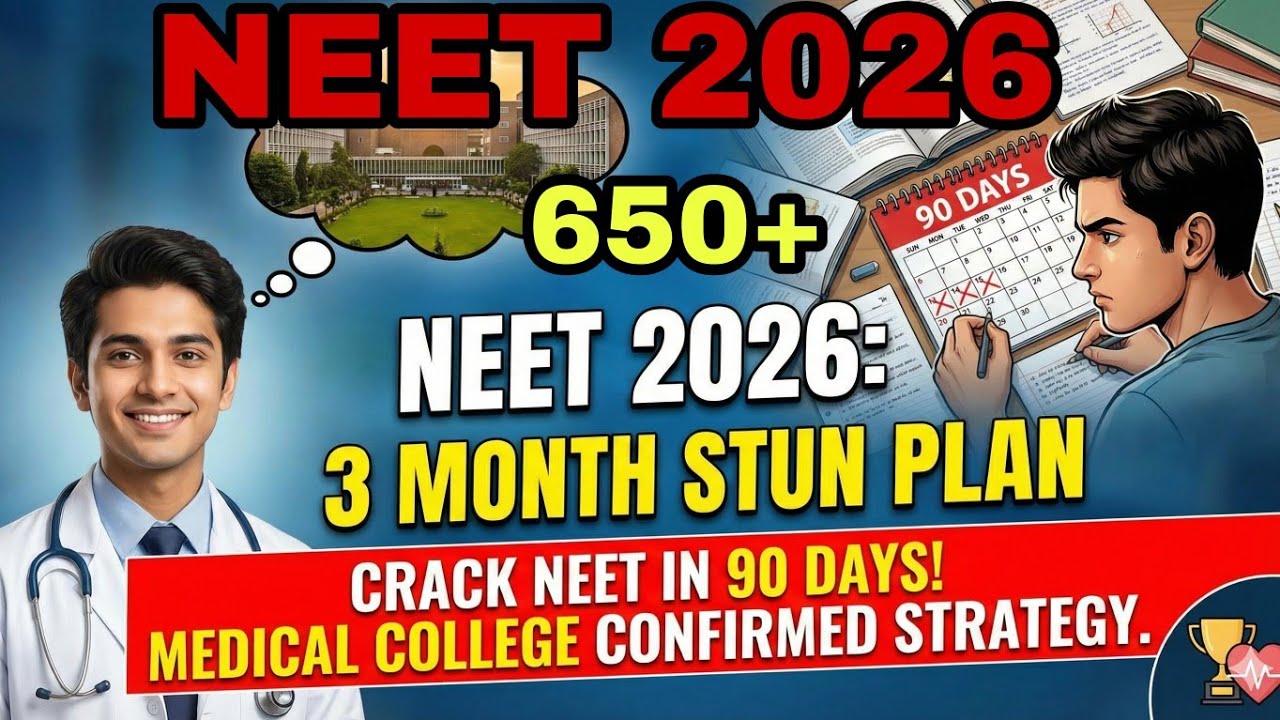 3 MONTH NEET STUDY PLAN | How I Prepared For #NEET_UG_2026 - YouTube