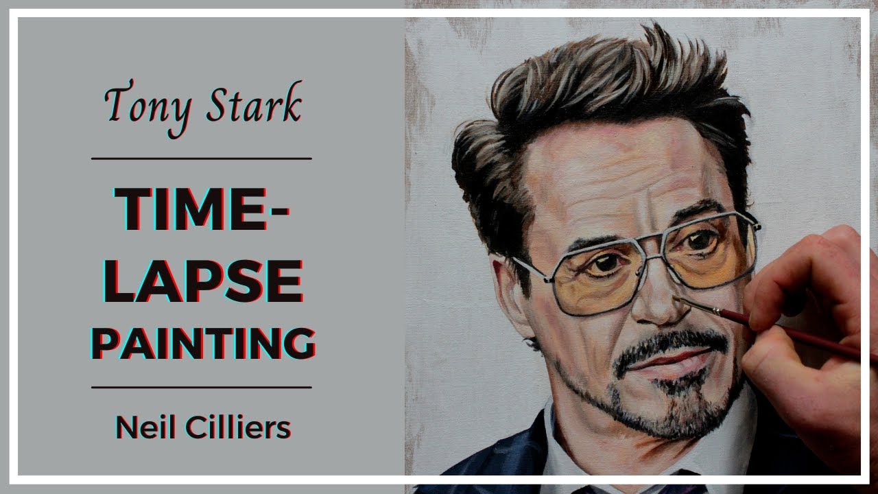 Tony Stark - Painting Timelapse - YouTube