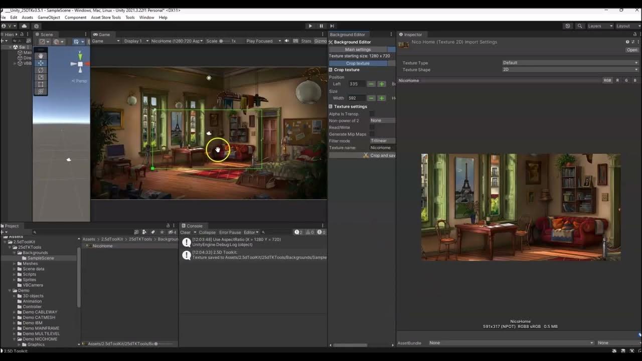 2.5D Toolkit: BackgroundEditor (v3.6.0) - YouTube