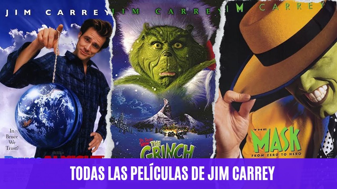 TODAS LAS PELÍCULAS DE JIM CARREY. Filmografía completa del actor 2023 ...