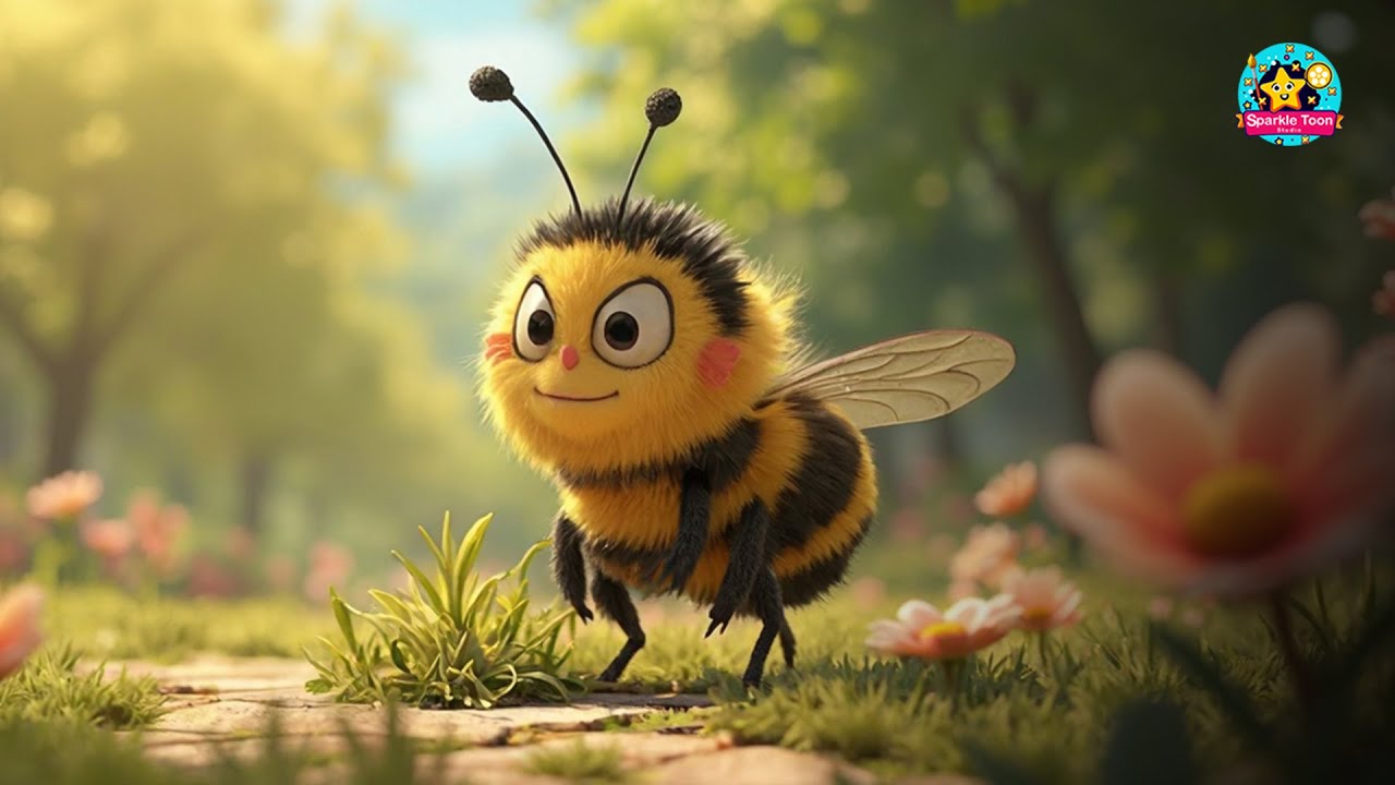 Bee buzzing so high kids Song Animation English Learn Lyrics Child ...