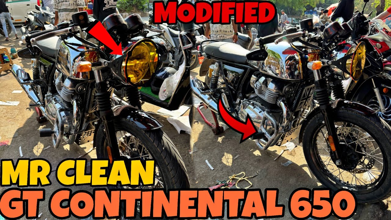 Mr Clean GT CONTINENTAL 650 Good Looking Modification |Headlight Cover ...