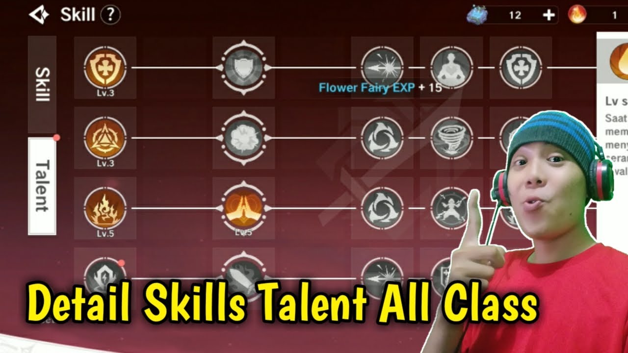 Detail Skills Talent All Class - The Legend Of Neverland Gameplay - YouTube