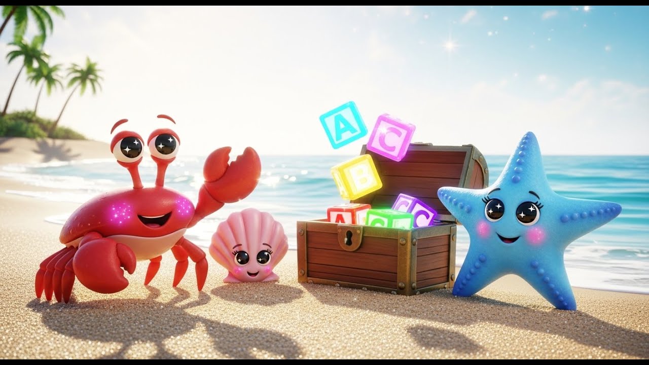 ABC Treasure Hunt at the Beach 🏖️ | Learn ABCs for Kids | Fun Preschool ...