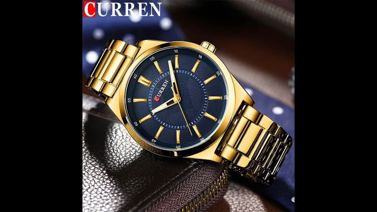 CURREN 8407 Blue Golden Gents Watch || Easy Shopping Zone || Bangla ...