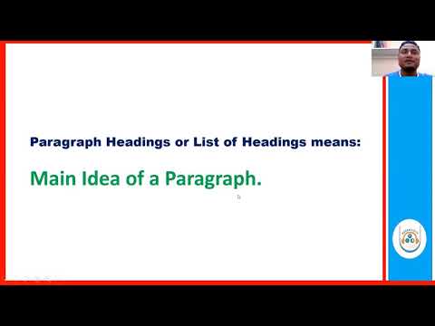 Step By Step Reading PARAGRAPH HEADINGS 2021 By Hasan sir. - YouTube
